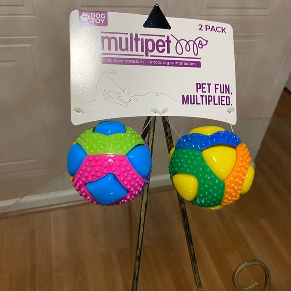 Multipet | Dog | Multipet Ruff Enuff Ball Dog Toy 3 Set 2 Squeaks ...